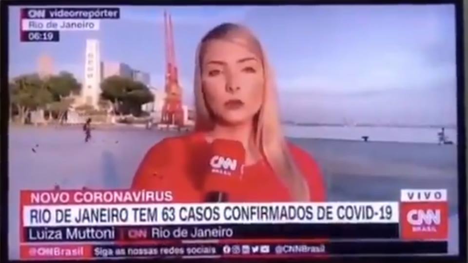 Repórter "ressuscita" paciente de coronavírus ao vivo e vira meme