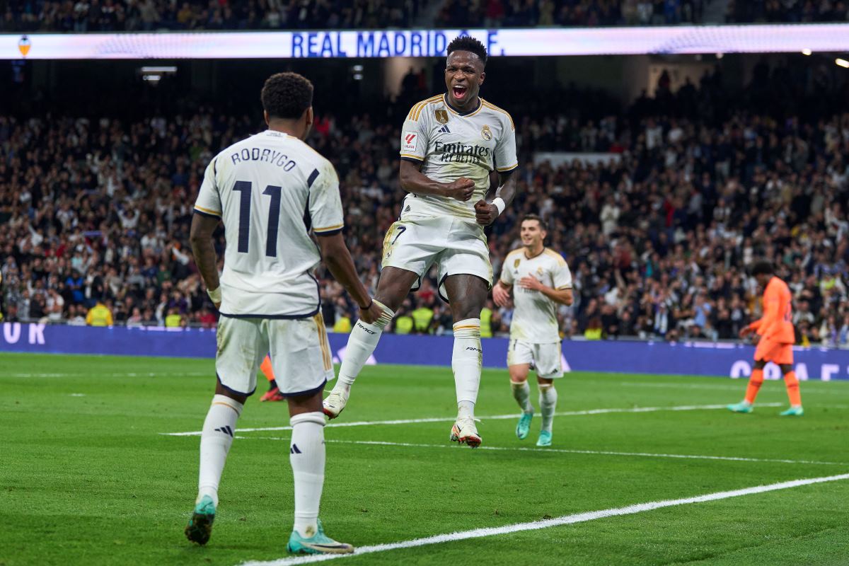 Real Madrid goleia Valencia por 5 x 1 com show de Vini Jr. e Rodrygo