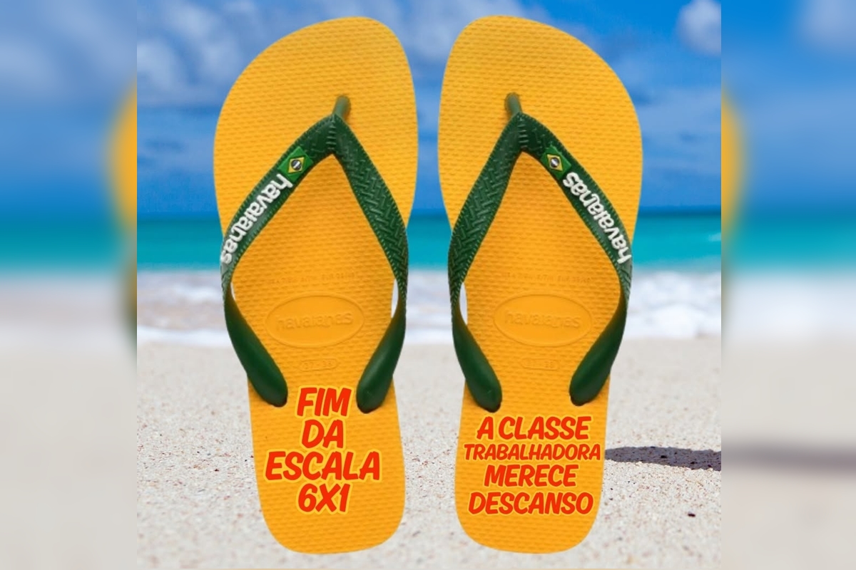 Havaianas: entidade usa polêmica para pressionar fim da escala 6x1