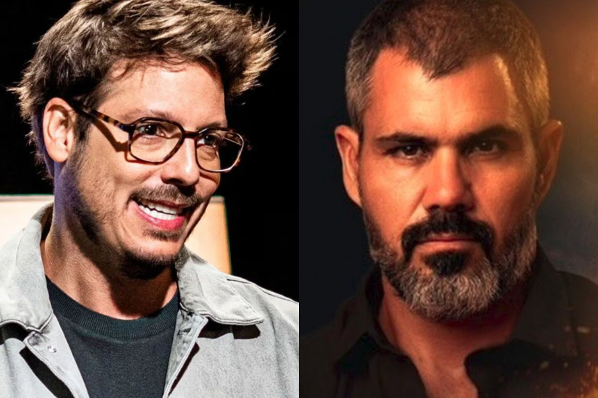 Fábio Porchat tira sarro de Juliano Cazarré sobre curso “para homens”