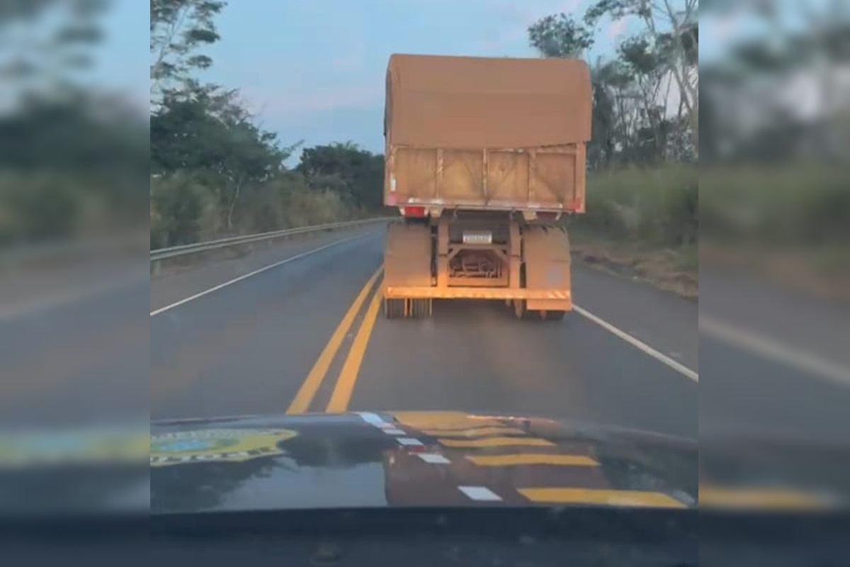 BR-020: caminhoneiro bêbado é preso após fazer zigue-zague na rodovia
